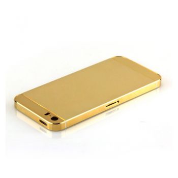 iPhone X 24K Real Gold Plating Glass Shell Shiny Gold Glass