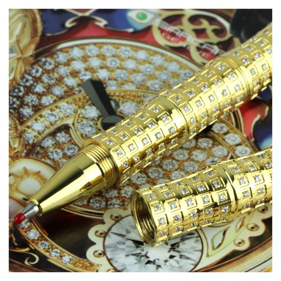 Luxury 24k gold diamond special design pen