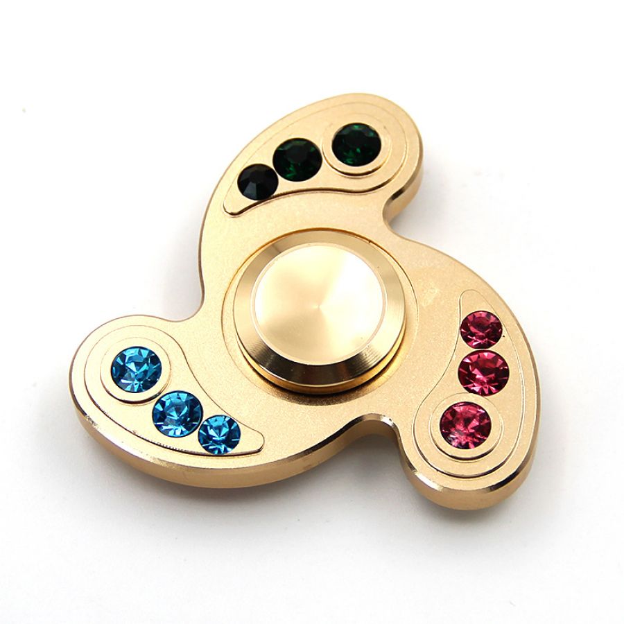 handwork crystal wind fidget finger spinner toy