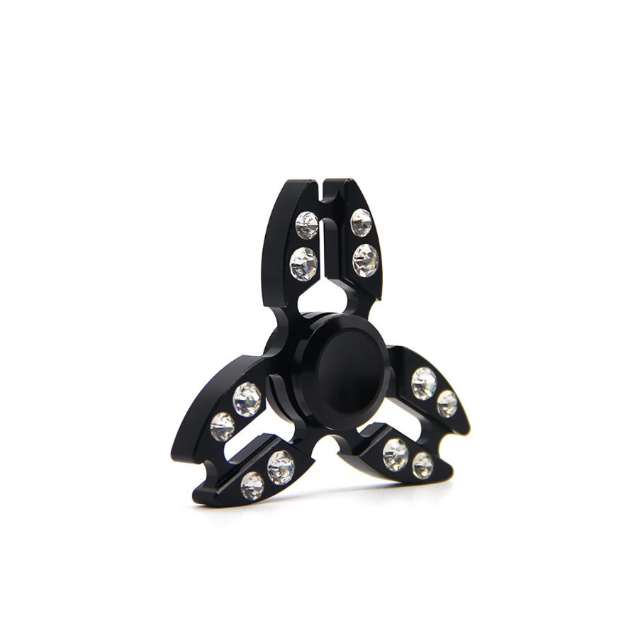 handwork crystal diamond Tri Fidget Hand finger toy spinner