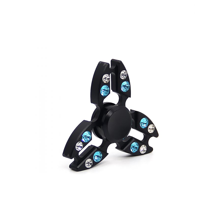 handwork crystal diamond Tri Fidget Hand finger toy spinner