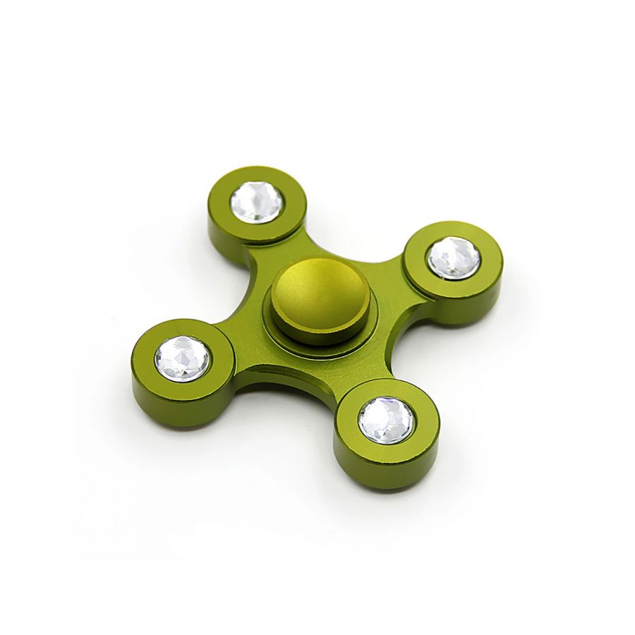 unique colorful Quadrilateral Crystal Fidget Hand Spinner