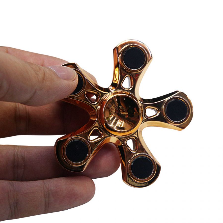 five sided fidget spinner hand toy
