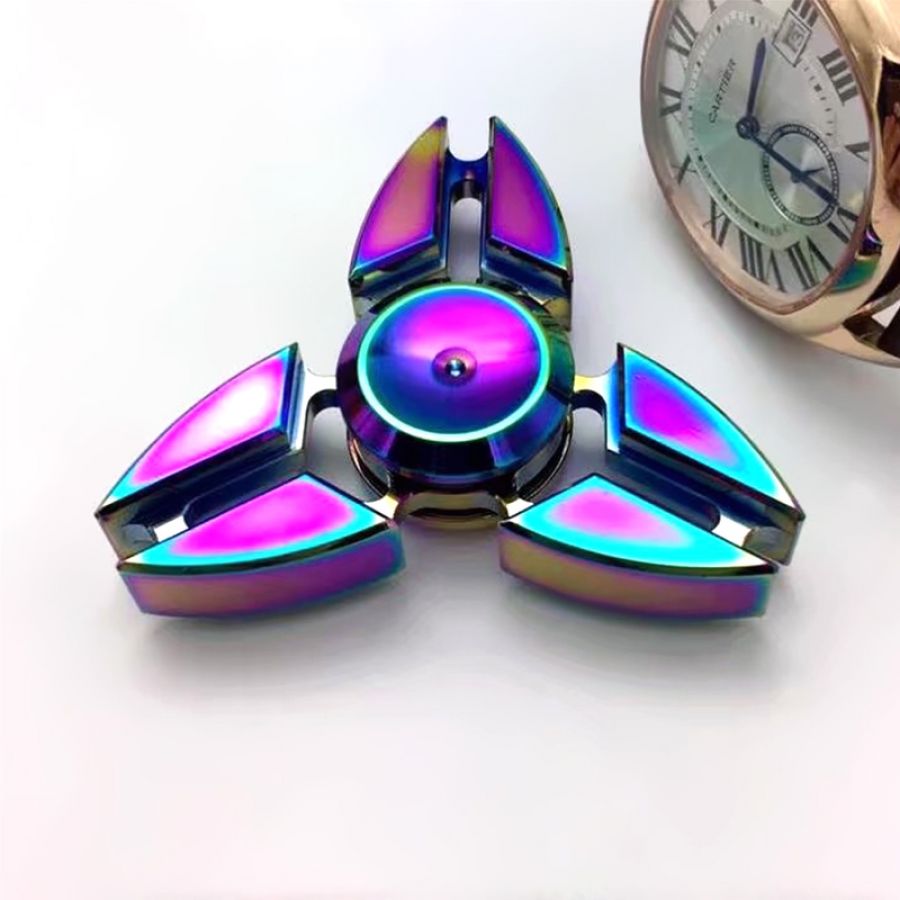 colorful fidget spinner toy anti-anxiety fidget toys Focus ADHD Autism ...