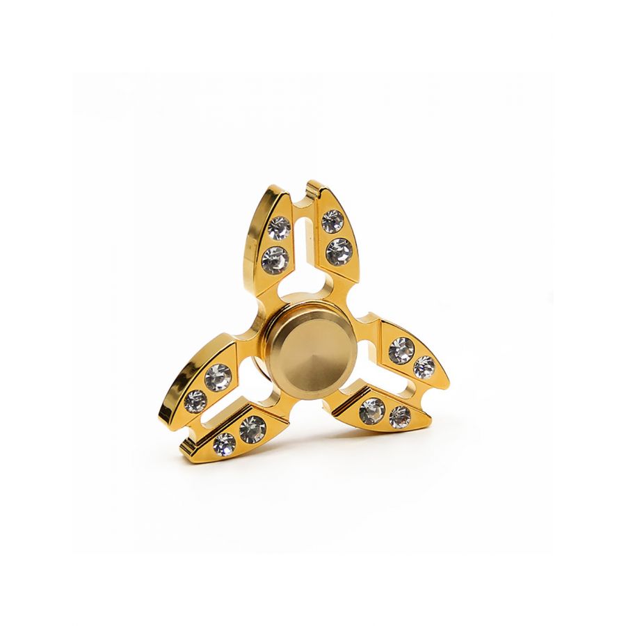 diamond fidget spinner with 24kt gold platin