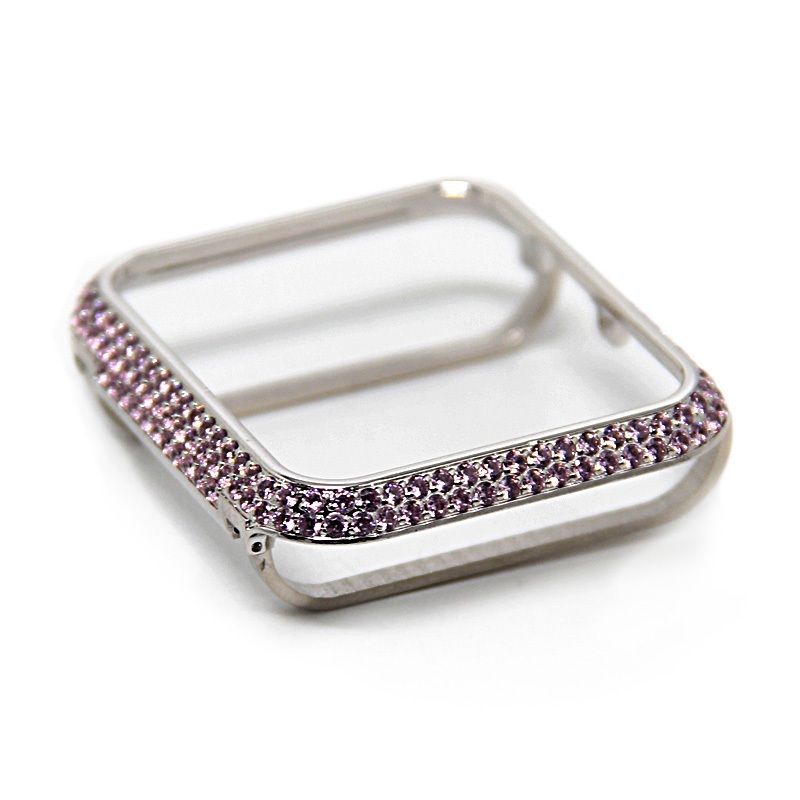 Pink diamond case for apple watch series 3,2,1