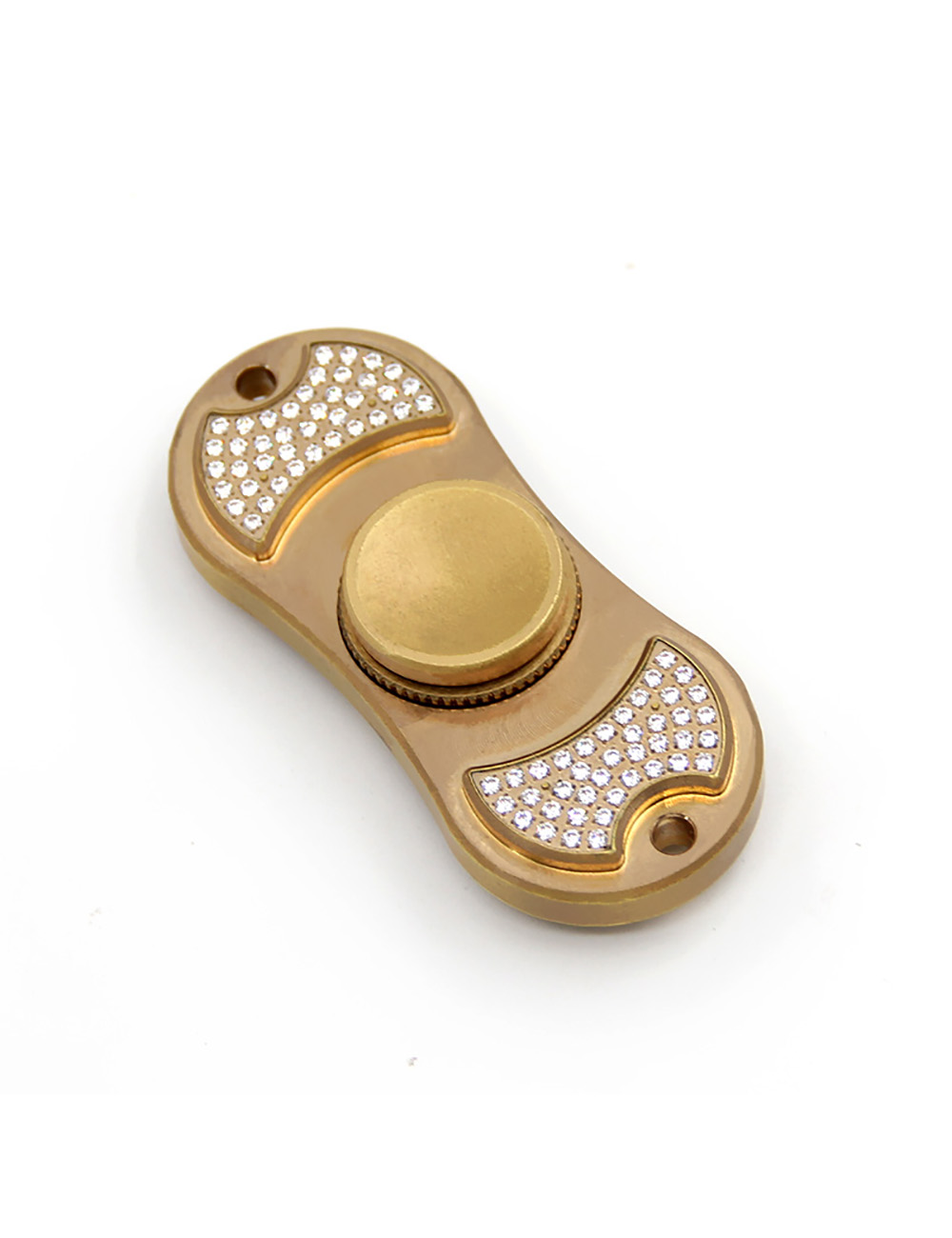 copper fidget spinner toys with handmade diamonds