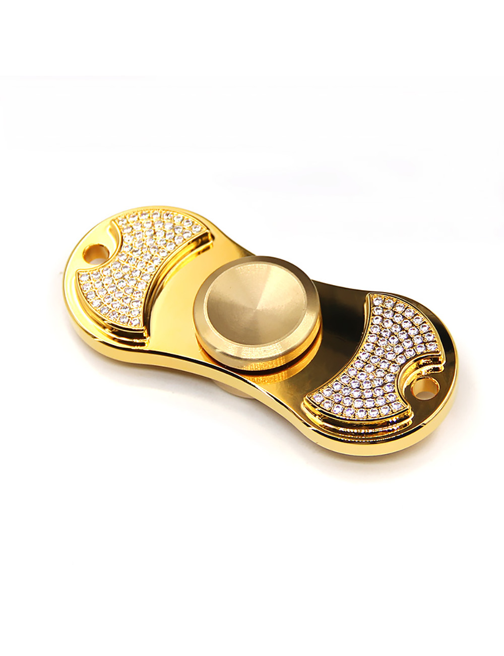 24kt gold plated fidget spinner with diamond
